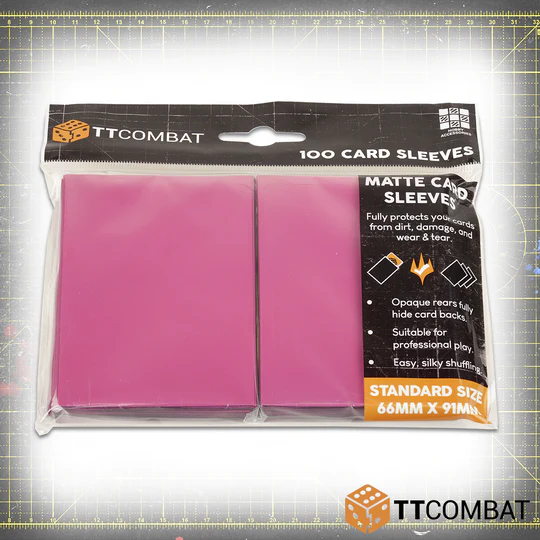 100 STANDARD CARD SLEEVES FUCHSIA – Gopher Games