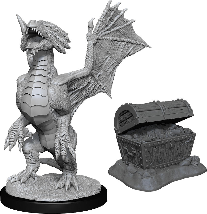 D&D Nolzur's Marvelous Miniatures: Bronze Dragon Wyrmling & Pile of Se ...