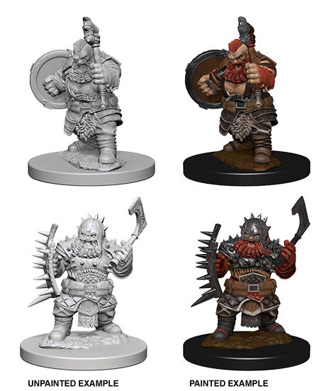 Pathfinder Deep Cuts Unpainted Miniatures: Dwarf Male Barbarian ...