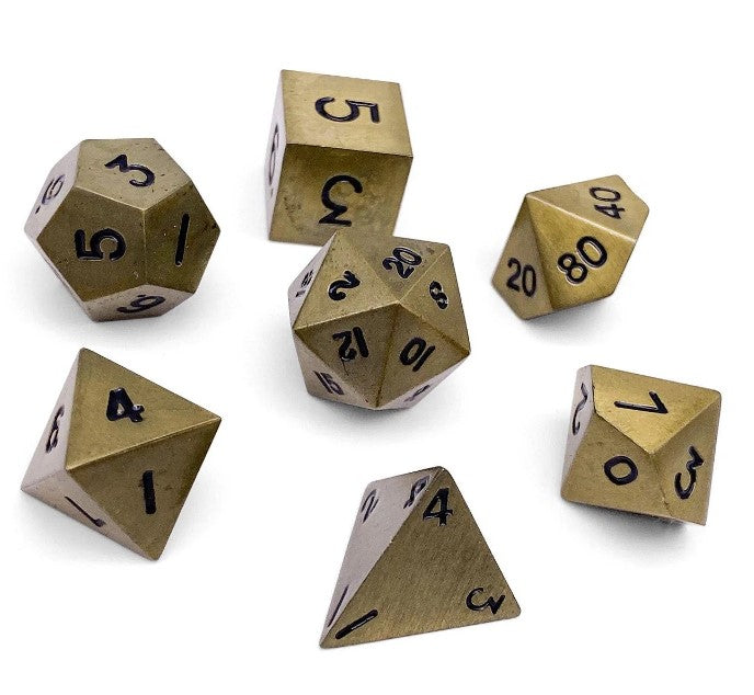 BRONZE DRAGON SCALE METAL DICE SET – Gopher Games
